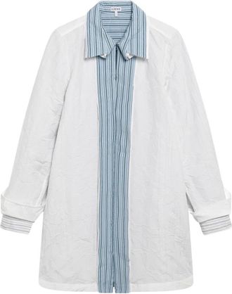 Loewe Femme, Robes, Blanc, Taille: 38 FR Robe Chemise en M&eacute;lange de Coton