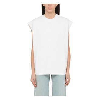 Stella McCartney Femme, Tops, Blanc, Taille: 40 FR Haut &Eacute;l&eacute;gant avec Col Haut