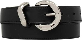 Emporio Armani Ceinture en cuir - Femme - Accessoires - Noir - Taille: 80 CM