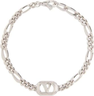 Valentino Garavani Homme, Accessoires, Gris, Taille: L Vlogo Signature Bracelet