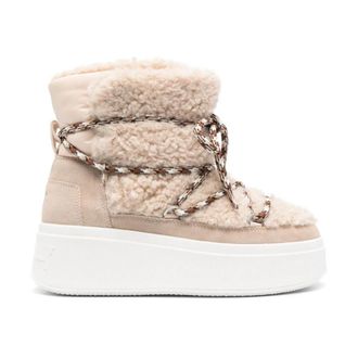 Ash Beige Kunstfell Stiefel - - Shoes - Damen - Beige - 36 EU