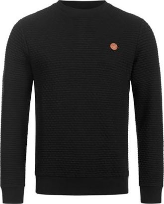 Indicode Hommes Dash Pullover | Pull à col Rond Black XL