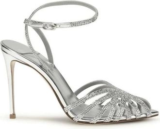 Le Silla Femme, Chaussures, Gris, Taille: 39 EU Bos Taurus Stiletto Heel Sandales