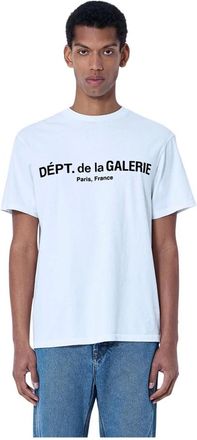 Gallery Dept. Homme, Tops, Blanc, Taille: XS Cotton Jersey Logo T-Shirt