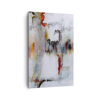 Arttor Wandbilder Dekoration Wohnzimmer Abstraktion modern Bilder auf Leinwand 80x120cm Leinwandbild mit Rahmen Schlafzimmer K&uuml;che Deko Wand Kunstdruck Art G