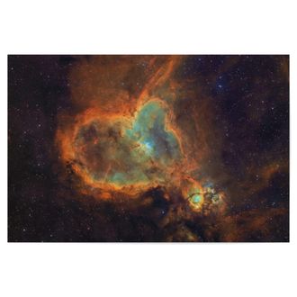 artboxONE Poster 30x20 cm Galaxy Herznebel - Hubble Bild Universum Astronomie Astronomy