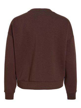 Vila Sweater VIREFLECT MOOD EMB L/S SWEAT TOP/R/3 Materialmix, loose fit