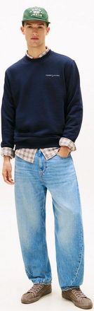 Tommy Jeans Sweatshirt TJM REG LINEAR CREW EXT mit Logostickerei
