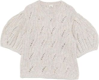 The Garment haut en maille ajourée à manches bouffantes - 619 TAUTE MELANGE