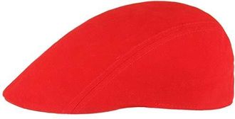 LIPODO Casquette Plate Casquette Homme - Casquette en Taille Unique (55-60 cm) - Cap en 100% de Coton - Casquette Rouge