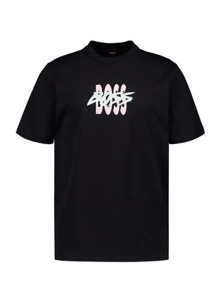 Boss Orange by Hugo Boss BOSS Orange Herren T-Shirt schwarz Baumwoll-Jersey