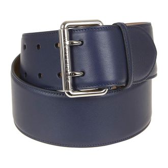 Polo Ralph Lauren unisex, Accessoires, Bleu, Taille: S Leather Belt