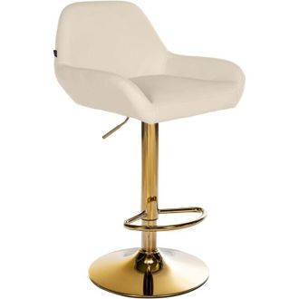 Clp Barhocker Braga Gold Kunstleder creme