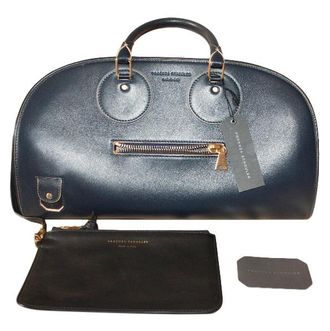 Proenza Schouler Navy Leather Kiri Tote Bag & Wallet