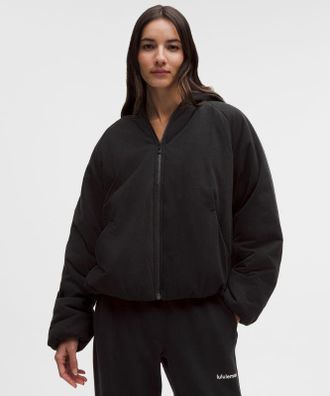 lululemon Insulated Full-Zip Hoodie pour Femmes - Noir - Taille XL