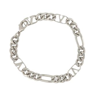 Valentino Garavani Homme, Accessoires, Gris, Taille: L VLogo Signature Metal Bracelet
