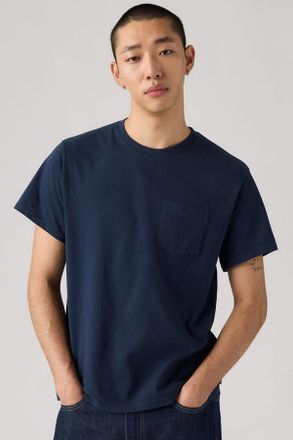 Levi's Essential Pocket Tee - Homme - Bleu / Garment Dye Navy Blazer - XL