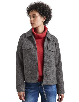 Street One Damen A212380 Kurze Jacke,Grau,42