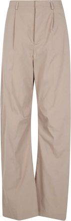 Maison Margiela Femme, Pantalons, Beige, Taille: 40 FR Wide Leg Pantalons