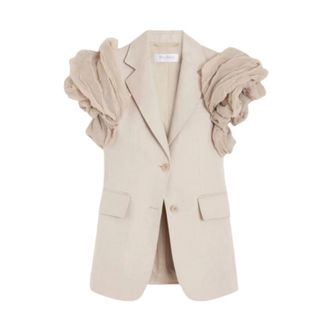 Max Mara Femme, Vestes, Beige, Taille: 38 FR Blazer