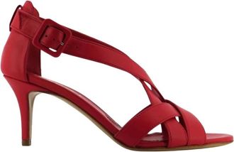 Gianmarco F. Femme, Chaussures, Rouge, Taille: 40 EU Te137 Sandale &agrave; talon haut