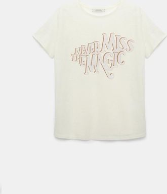 Dorothee Schumacher T-Shirt mit NEVER MISS THE MAGIC Print