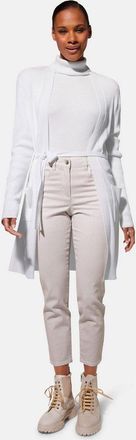 Madeleine Strickjacke Lange Strickjacke mit Bindeband