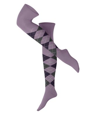 Burlington Damen Overknee-Socken Marylebone W Ok Wolle lang gemustert 1 Paar, Lila Sephia Dust 6328, 36-41