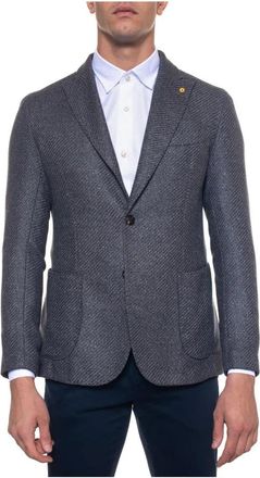 E. Marinella Homme, Costumes, Gris, Taille: 2XL Capri Veste D&eacute;structur&eacute;e Non Doubl&eacute;e avec 2 Boutons