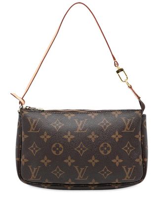 Louis Vuitton sac port&eacute; &eacute;paule Pochette Accessoires (1998) - Marron