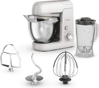 Moulinex Bake Partner Kitchen Machine QA521B25 Leistungsstarke Planetenknetmaschine 1100W Langlebige Leistung BakeGood Zubehör-Kit