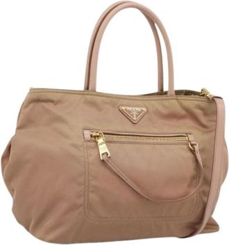 Prada Sac cabas vintage Pre-owned - Femme - Pre-owned - Beige - Taille: ONE Size