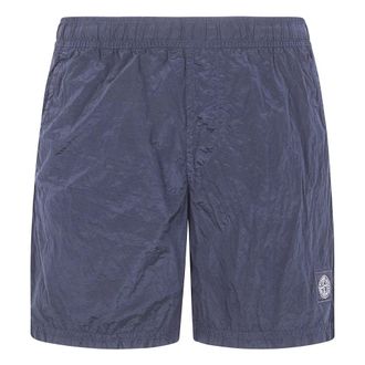 Stone Island Homme, Maillots de bain, Bleu, Taille: 2XL Nylon Metal Swim Shorts