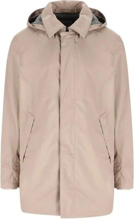 Herno Homme, Manteaux, Beige, Taille: 2XL Imperm&eacute;able &agrave; Capuche