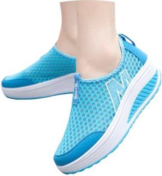 Generic Baskets pour femme - Chaussures de sport orthop&eacute;diques - Confortables - Large talon compens&eacute; - Chaussures de course - Chaussures de loisirs - Respiran