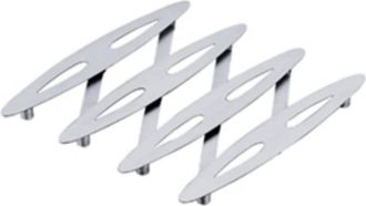 WMF Hot-Pot Topfuntersetzer Edelstahl ausziehbar 22 x 14 cm, Cromargan Edelstahl mattiert, Untersetzer Topf, Pfanne, heiße Auflaufformen