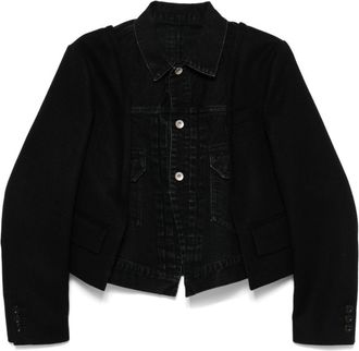 sacai Jacke mit Einsätzen - Schwarz