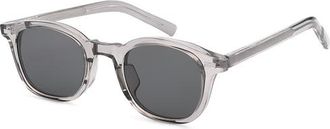 Sojos SJ2316 Lunettes de soleil carrées rondes rétro pour homme et femme avec protection UV400, gris, m