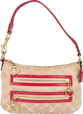 Coach Crossbody Bags - Coach Monogram Zippy Mini Handbag - Gr. unisize - in Beige - f&uuml;r Damen