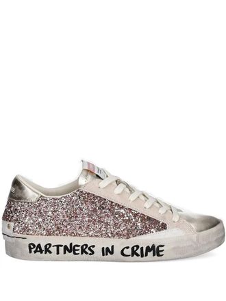 Crime London Sneakers mit Glitter-Detail - Rosa