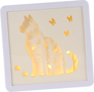 Angoily 3d Papier Carving Lampe Nacht Lampe Set Warmes Licht Einzigartige Kunststoff Handwerk Wohnkultur Versorgung