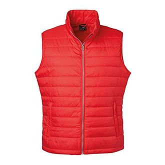 James & Nicholson Homme Bodywarmer matelass&eacute; l&eacute;ger (3XL, Rouge)