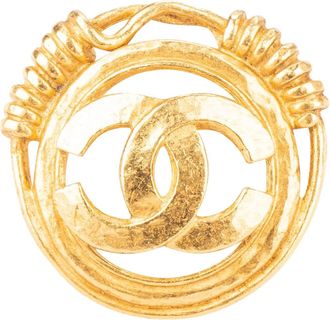 Chanel Halskette - Chanel Golden Coco Mark Brooch - Gr. unisize - in Mehrfarbig - f&uuml;r Damen