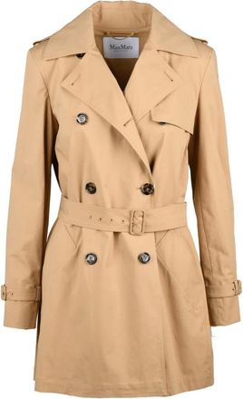 Max Mara Femme, Manteaux, Brun, Taille: 36 FR Landa Short Trench