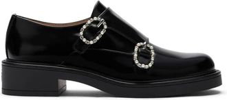 Stuart Weitzman Leighton Monk Strap - Femme - Chaussures - Noir - Taille: 38 EU