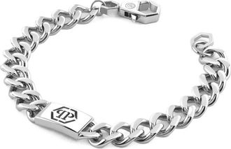 Philipp Plein bracelet en acier inoxydable - Argent