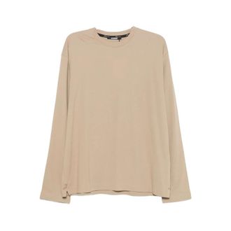 Jacquemus Langarm-T-Shirt mit Rundhalsausschnitt - - Tops - Herren - Beige - M