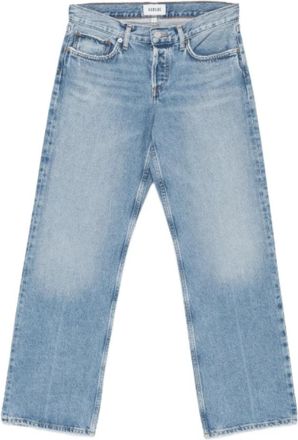 A Gold E Femme, Jeans, Bleu, Taille: W27 Jean droit d&eacute;lav&eacute;