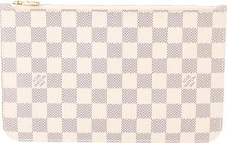 Louis Vuitton Crossbody Bags - Louis Vuitton Damier Azur Monogram Neverfull Poche - Gr. unisize - in Wei&szlig; - f&uuml;r Damen