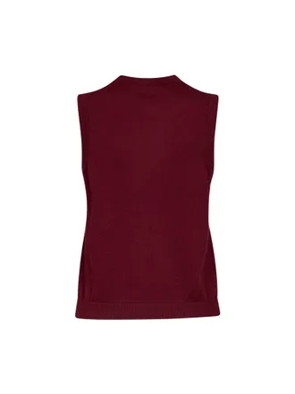 Max Mara Womens Knit Vest Smmsaggio Red Knitwear Sweater